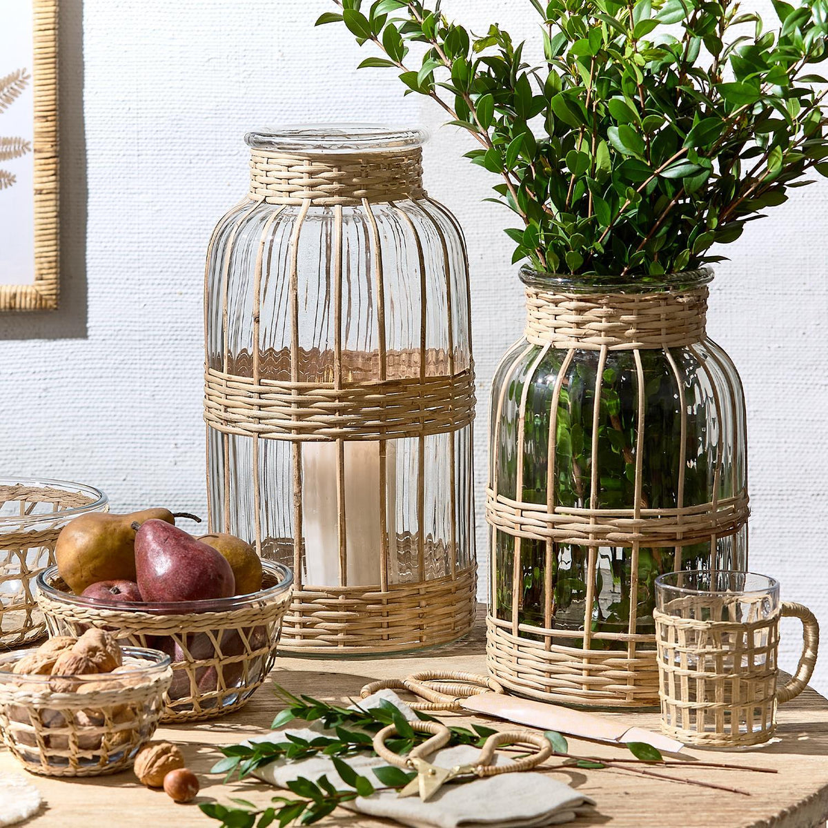 Bamboo Weave Vase/Lanterns (Set of 2) – Pineapples Palms Too ...