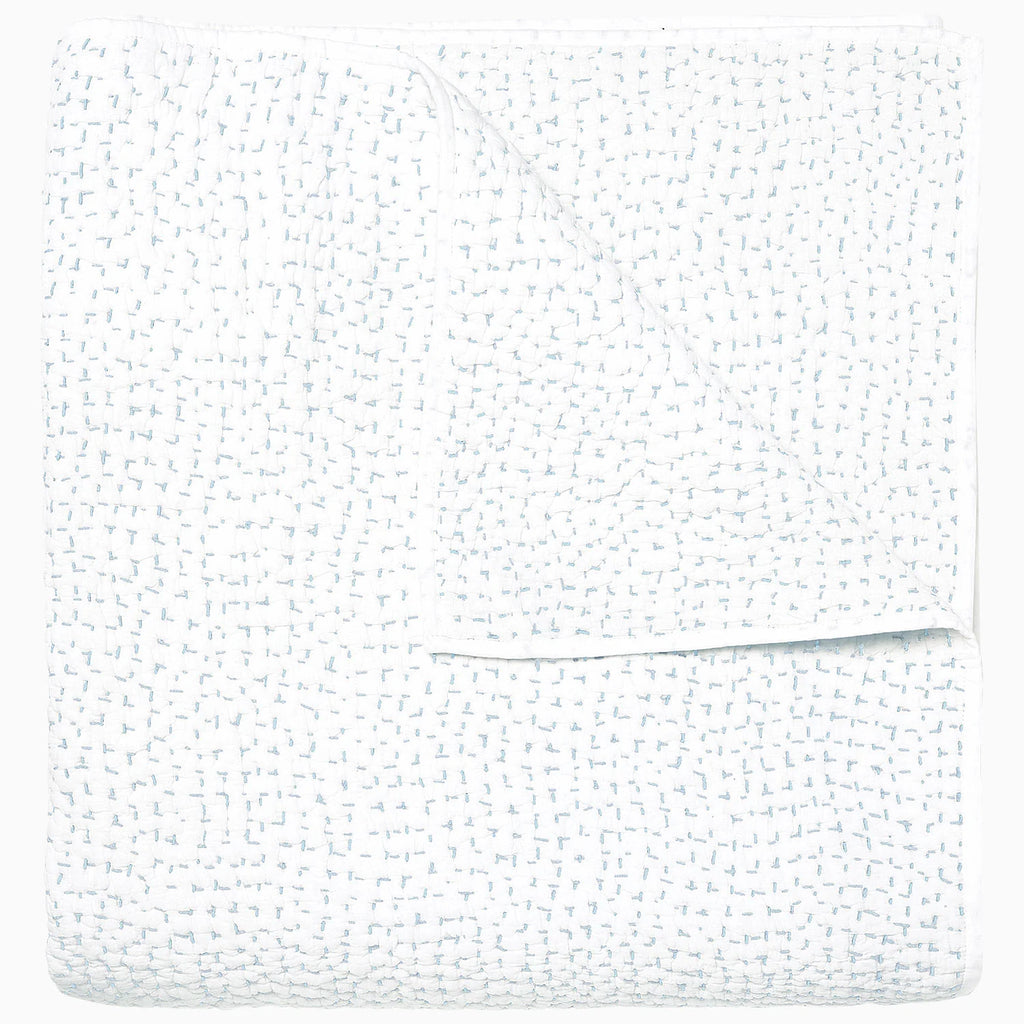 Hand Stitched Coverlet by John Robshaw - Mist – Pineapples Palms Too