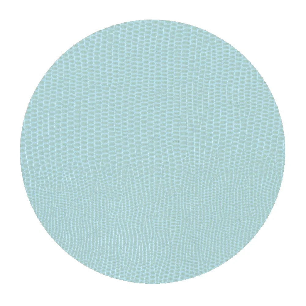 Faux Lizard Soft Aqua Coaster Round 8" with Felt Back (Set of 8 ...