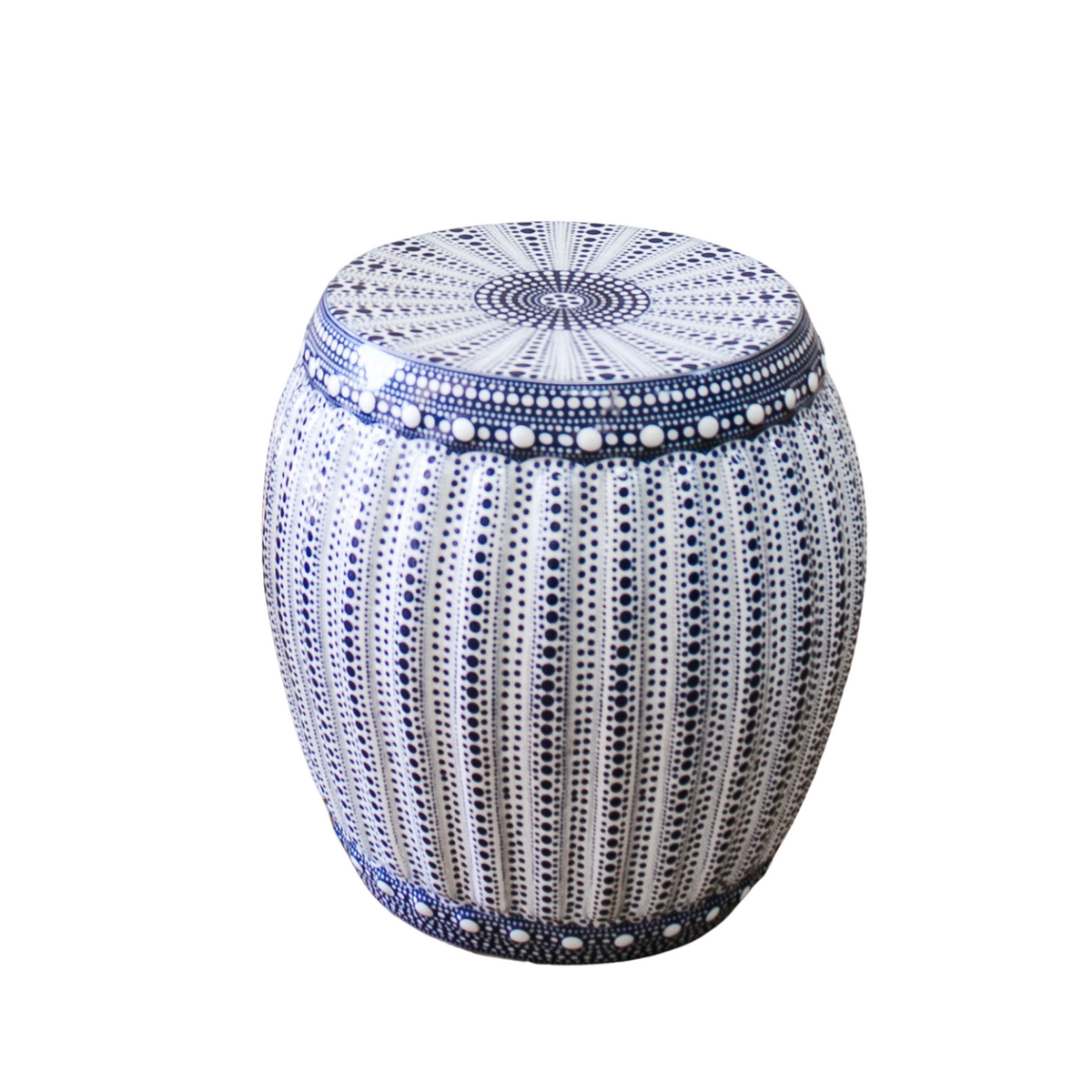 Extra Large Porcelain Garden Stool – Pineapples Palms Too – Pineapples ...